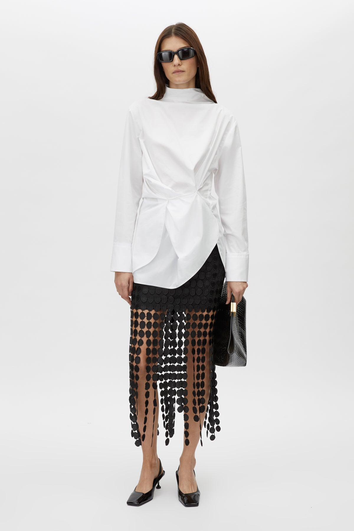 Forma Cotton Shirt in White - CAMILLA AND MARC® C&M