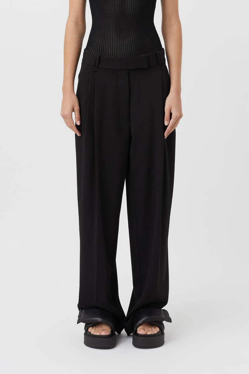 Finn Low Rise Tailored Pant In Black Camilla And Marc® Official Candm