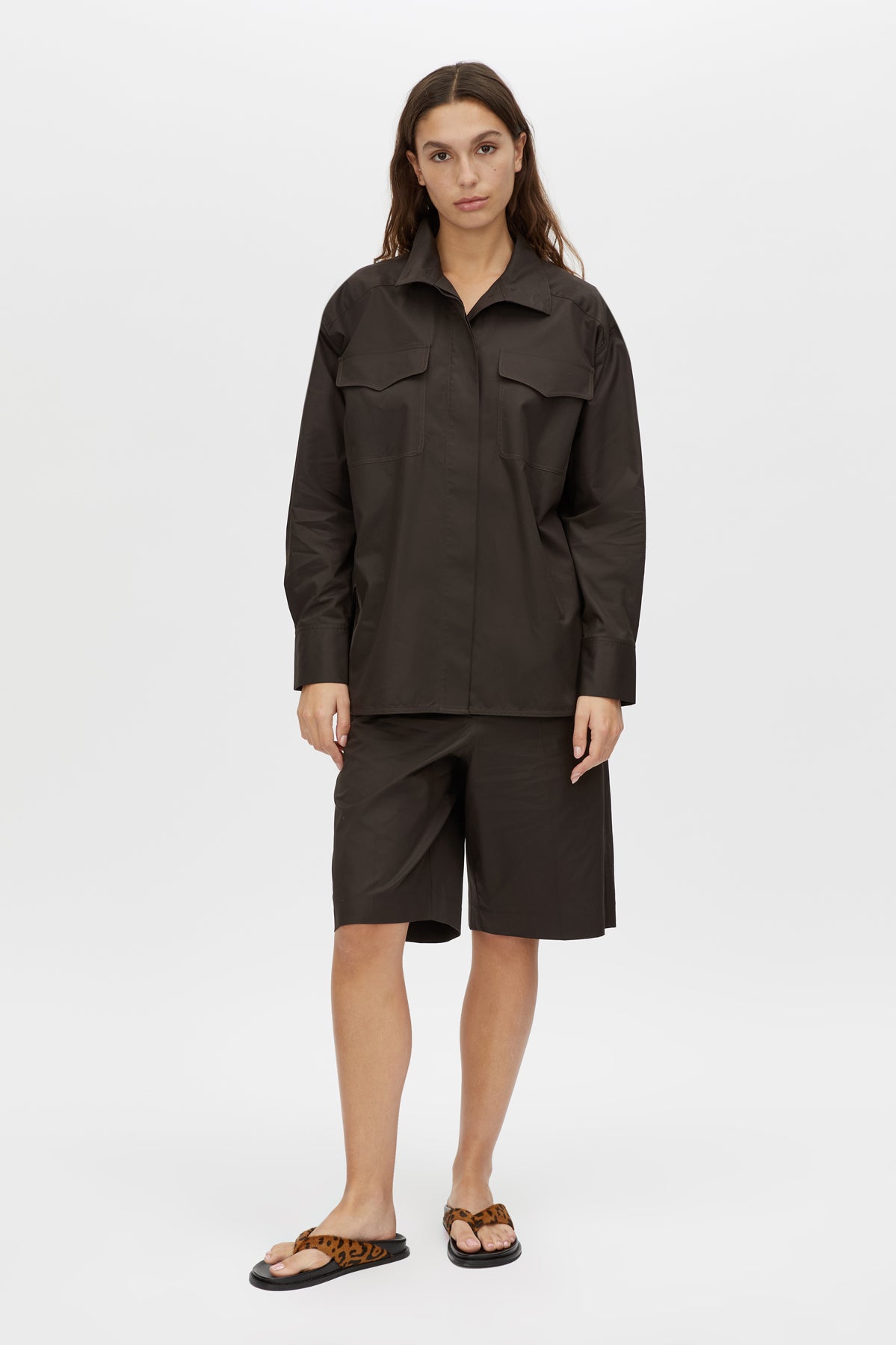 Java Bermuda Short in Espresso Brown - CAMILLA AND MARC® C&M
