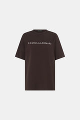 Athea Monogram Tee in Espresso Brown - CAMILLA AND MARC® C&M