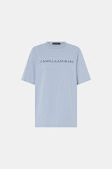 Athea Monogram Tee in Sky Blue - CAMILLA AND MARC® C&M