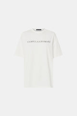 Athea Monogram Tee in Soft White - CAMILLA AND MARC® C&M