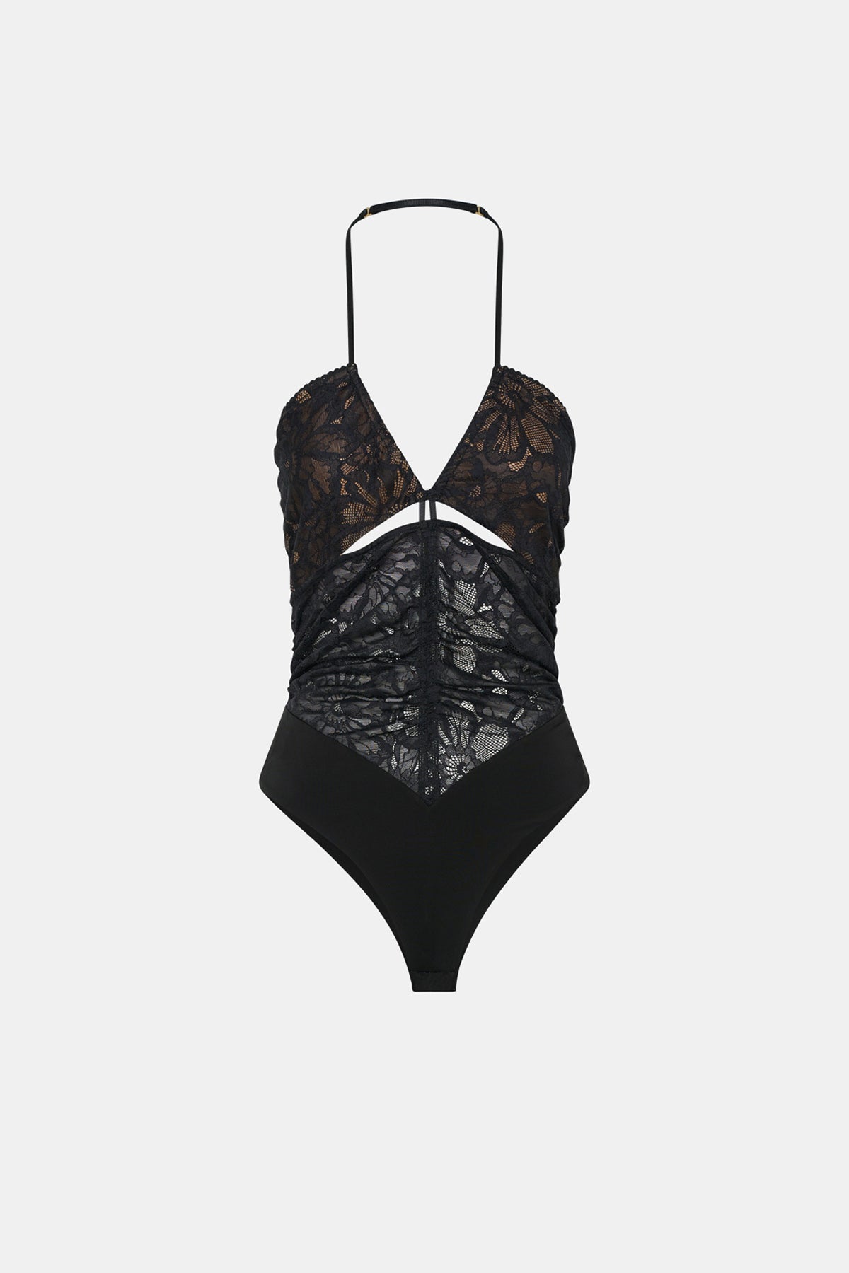 Eleri Halter Bodysuit in Black - CAMILLA AND MARC® C&M