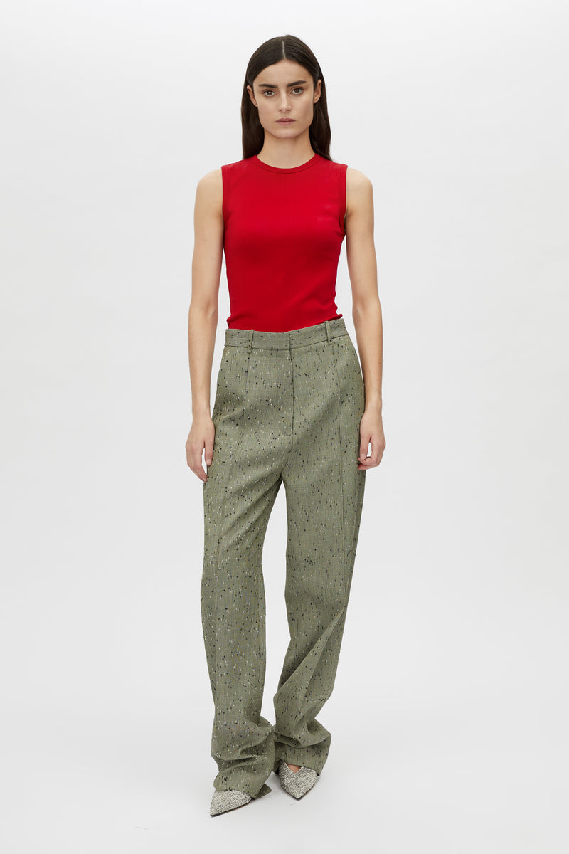 Nora Crew Tank in Ruby Red - CAMILLA AND MARCÆ C&M