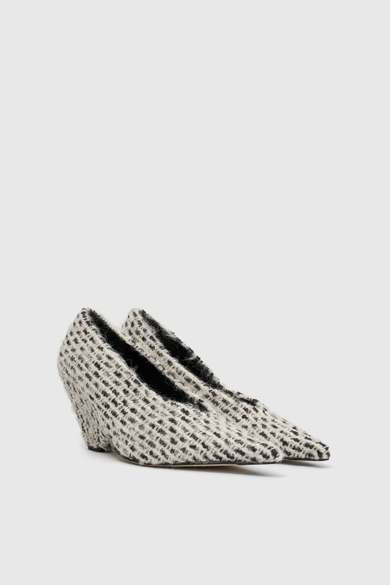 Rhys Braided Pump in Cream Black - CAMILLA AND MARC® C&M