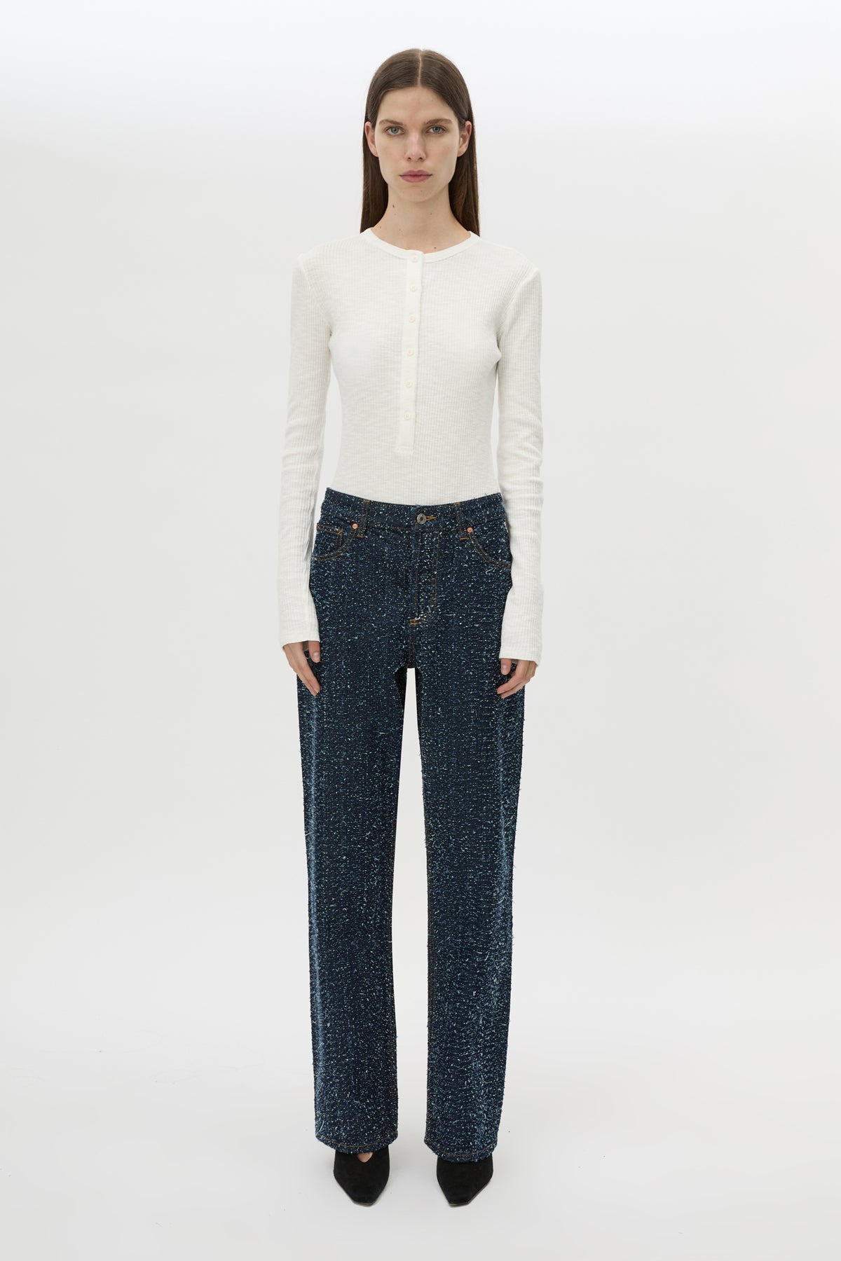 Rune Neps Denim Jean in Indigo Neps - CAMILLA AND MARC® C&M